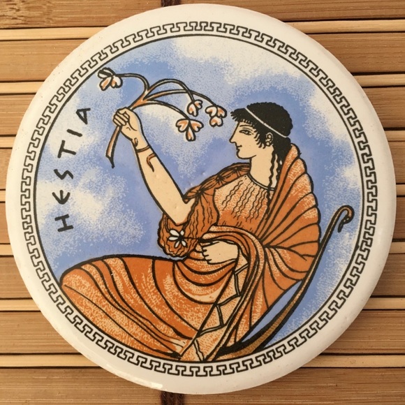 unbranded | Kitchen | Vintage Five Greek Art Pottery Round Drink ...